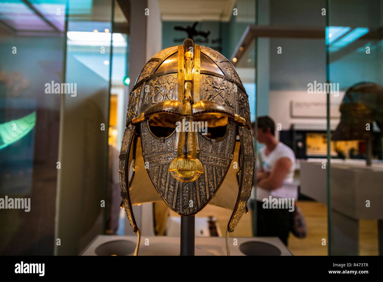 Sutton hoo helmet british museum hi-res stock photography and images ...
