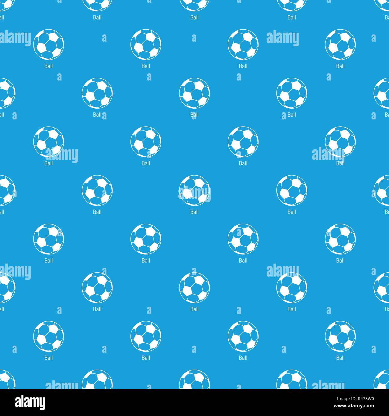 Football ball pattern vector seamless blue Stock Vector Image & Art - Alamy