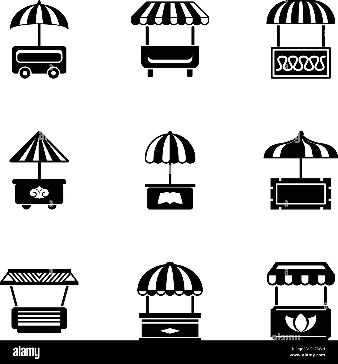 Foody street Stock Vector Images - Alamy