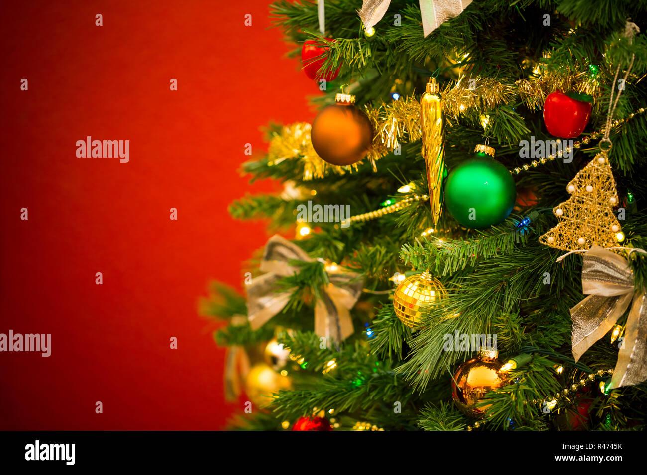 Christmas tree background Stock Photo - Alamy
