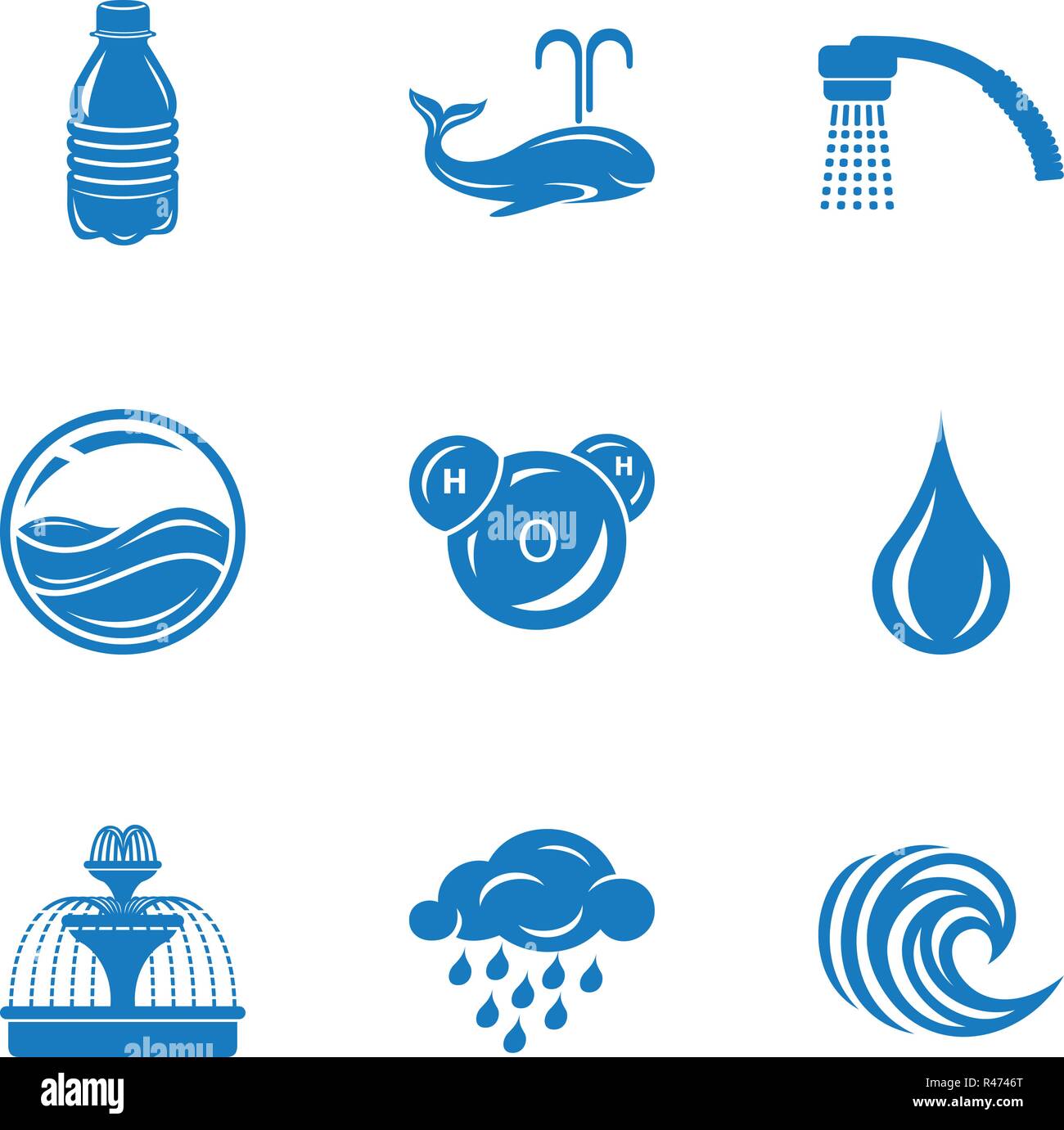 Spring natural water source Stock Vector Images - Alamy