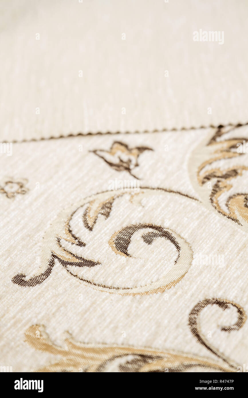 Close Up Detail of Cream Color Fabric Texture Stock Photo - Alamy