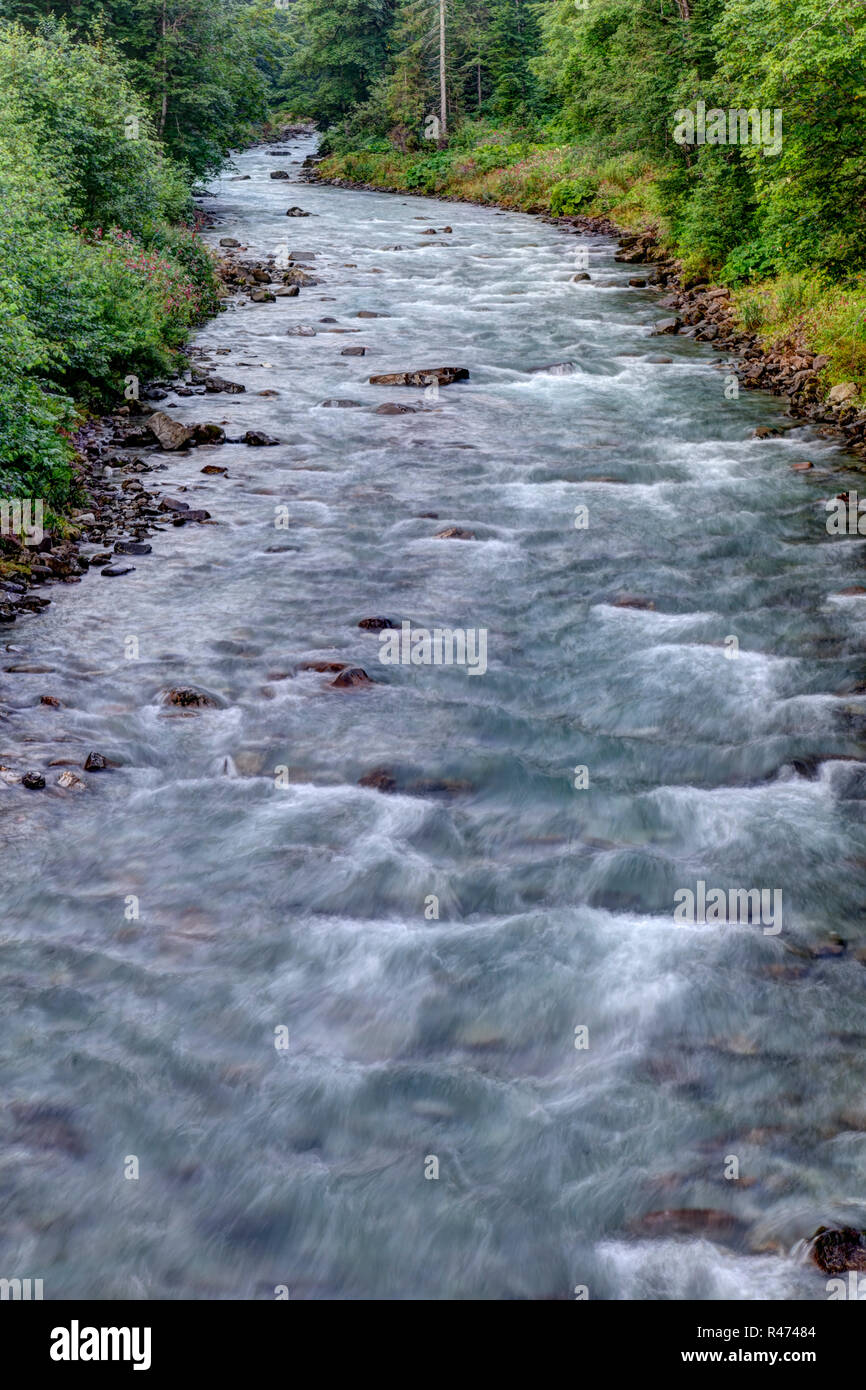 wide mountain stream Stock Photo - Alamy