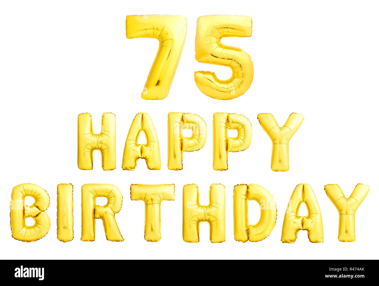 Happy birthday 75th birthday hi-res stock photography and images - Alamy