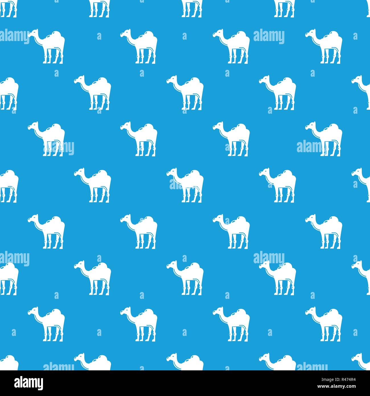 Camel pattern vector seamless blue Stock Vector Image & Art - Alamy