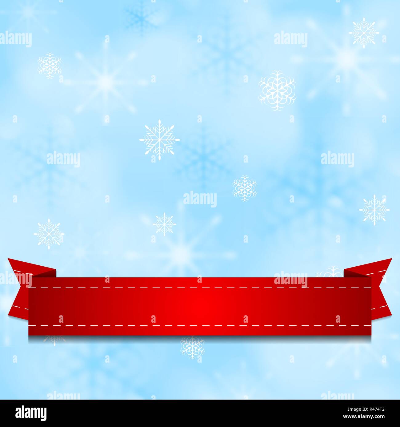 Light shiny blue background with red ribbon Stock Photo - Alamy