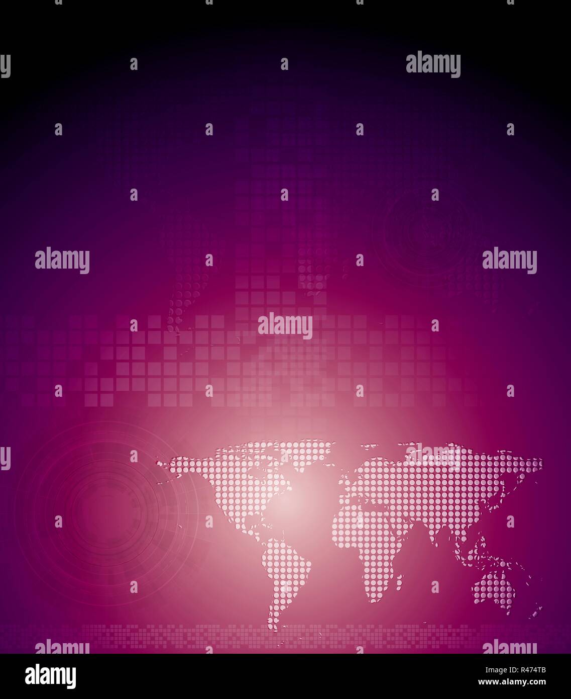 Abstract purple tech background Stock Photo - Alamy