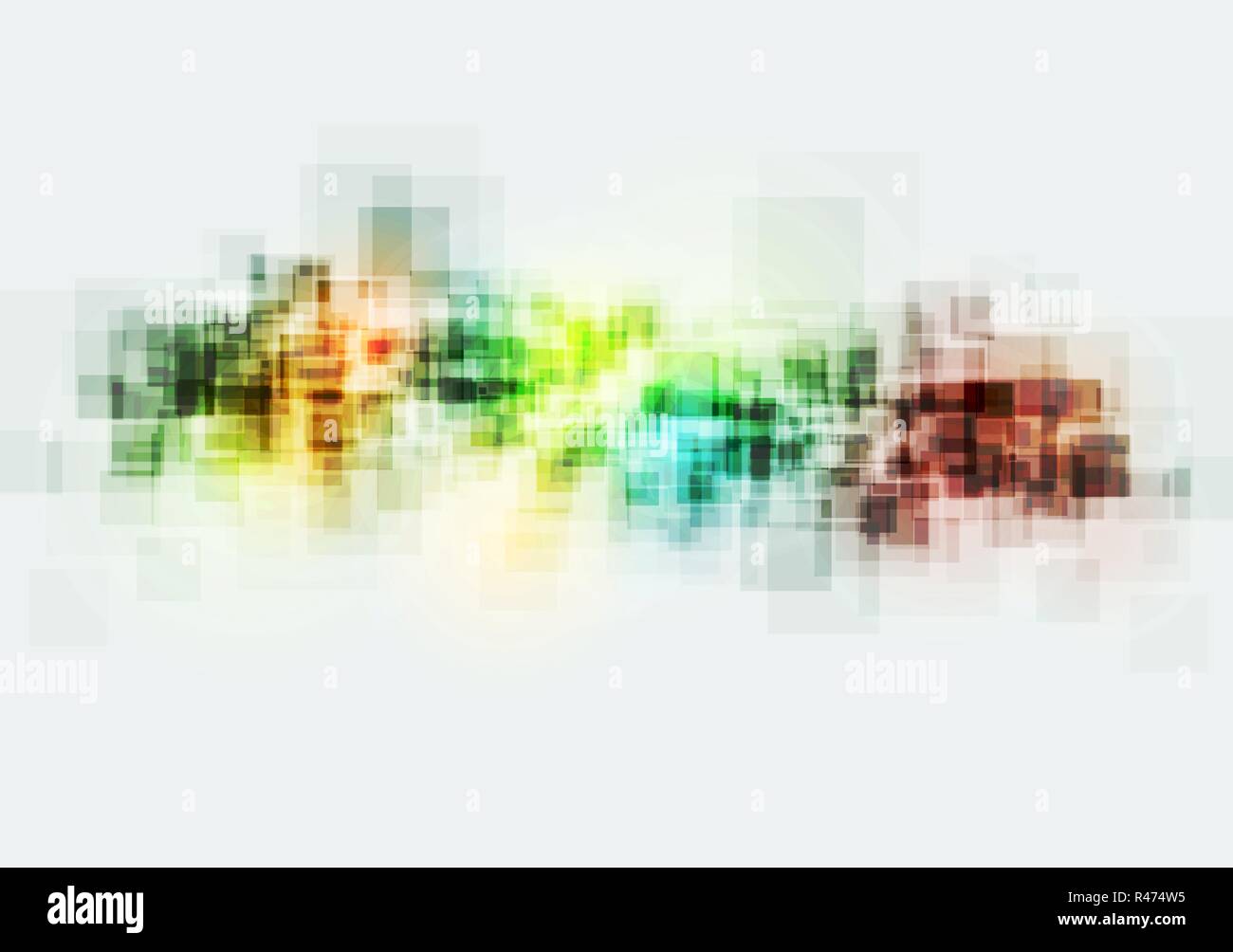 Bright colorful hi-tech squares background Stock Photo - Alamy