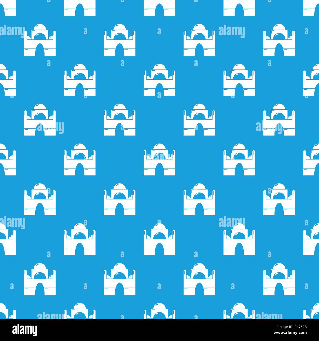Mosque pattern vector seamless blue Stock Vector Image & Art - Alamy