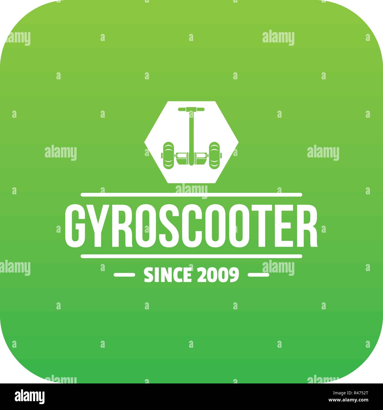 Balance gyro scooter icon green vector Stock Vector Image & Art - Alamy