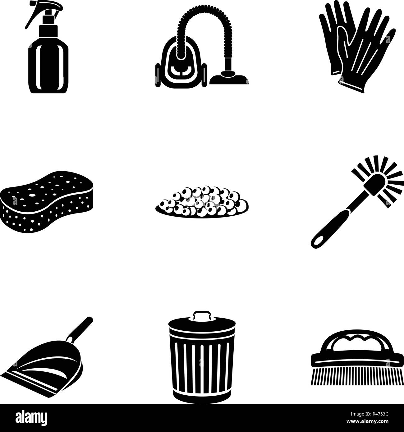 Restoring order icons set, simple style Stock Vector Image & Art - Alamy