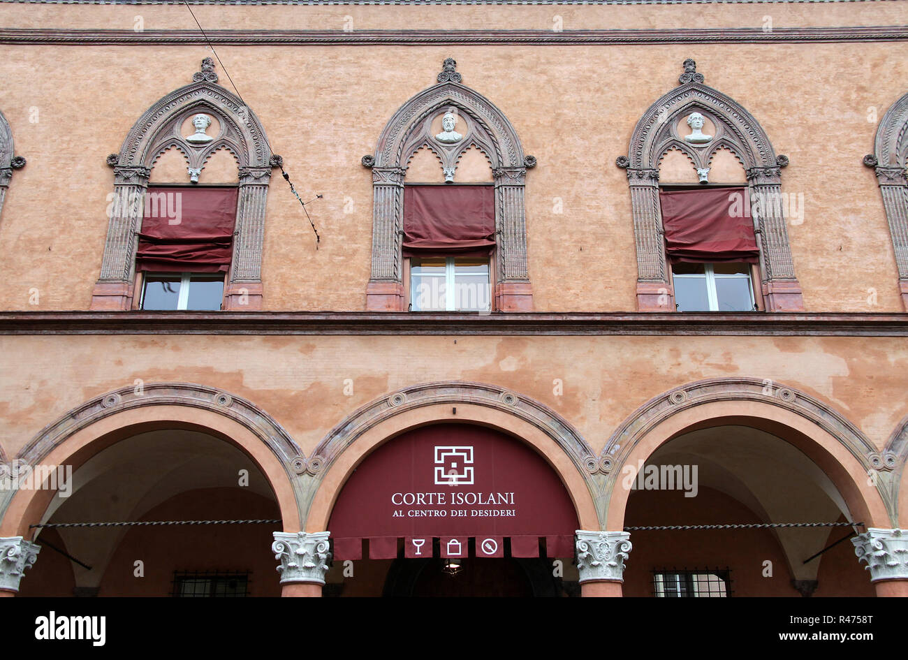 Facade of Palazzo Bolognini Amorini Salina in Bologna Stock Photo - Alamy