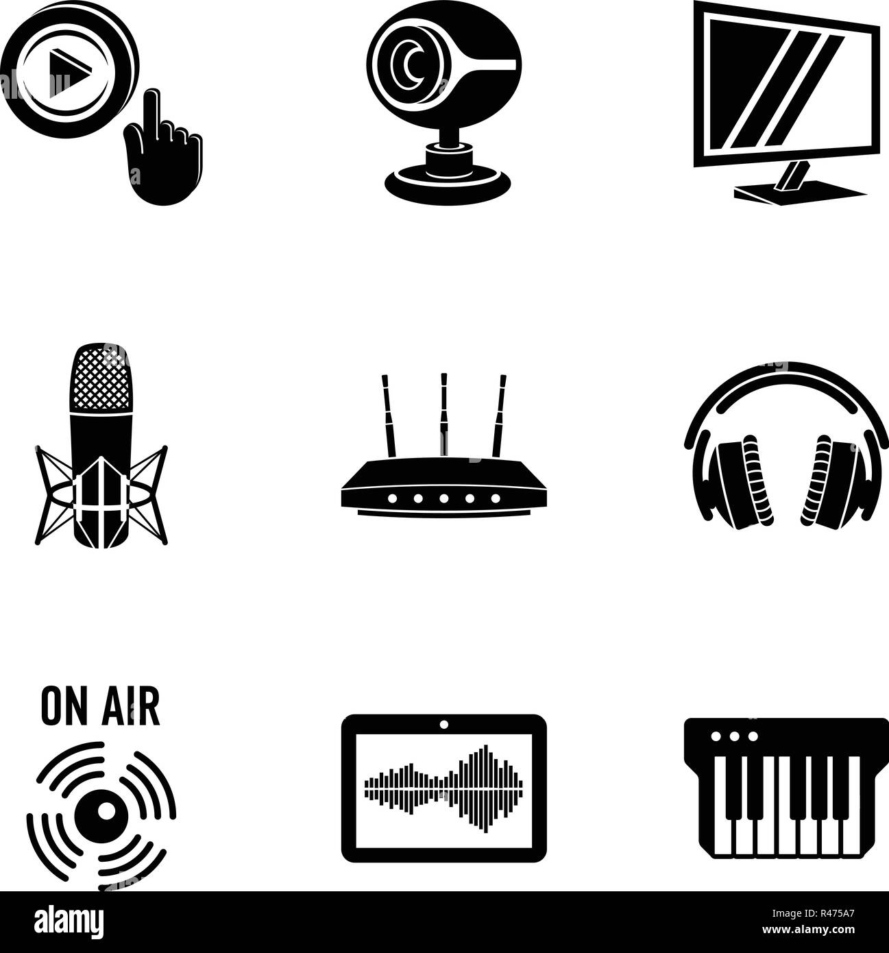 Eyesight icons set, simple style Stock Vector Image & Art - Alamy