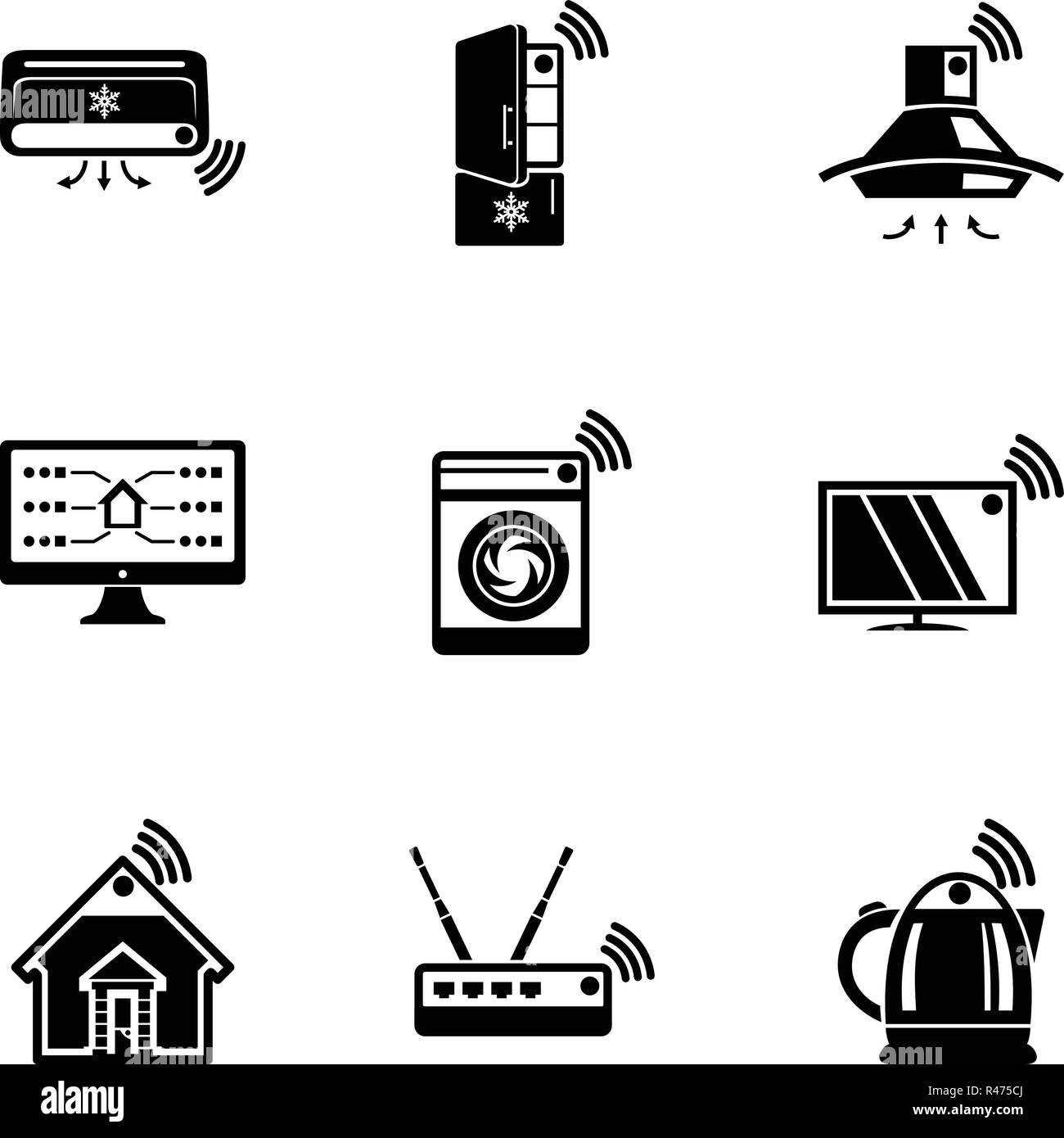 Wlan icons set, simple style Stock Vector Image & Art - Alamy