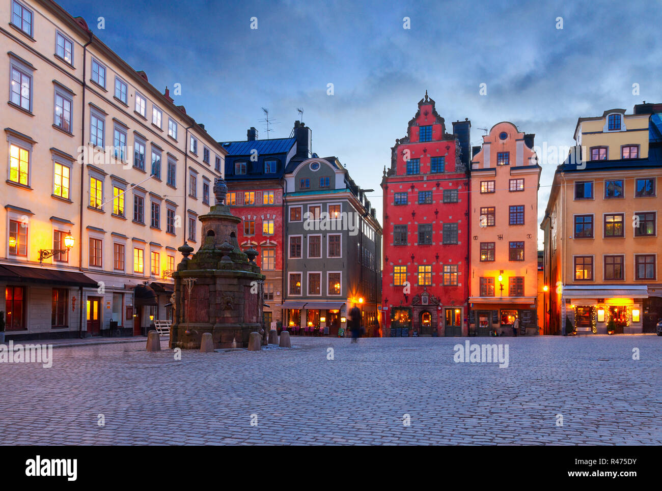Gamla Stan at night, Stockholm Stock Photo - Alamy