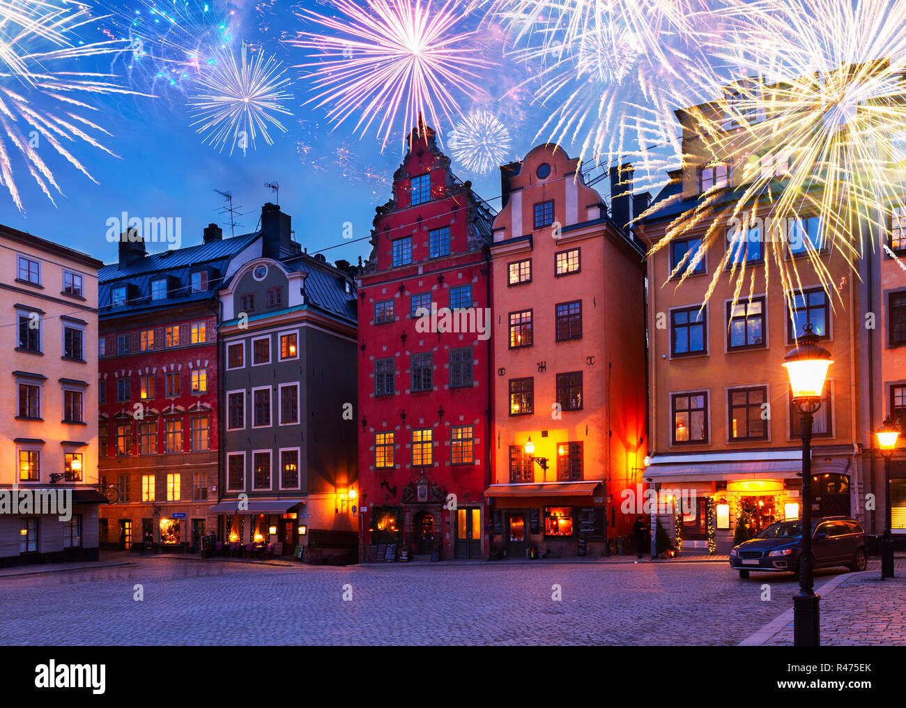 Gamla Stan at night, Stockholm Stock Photo - Alamy