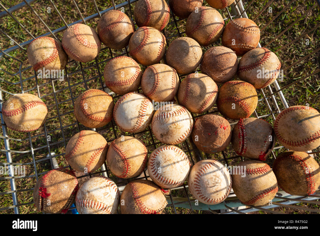 Group vintage baseball equipment hi-res stock photography and images ...