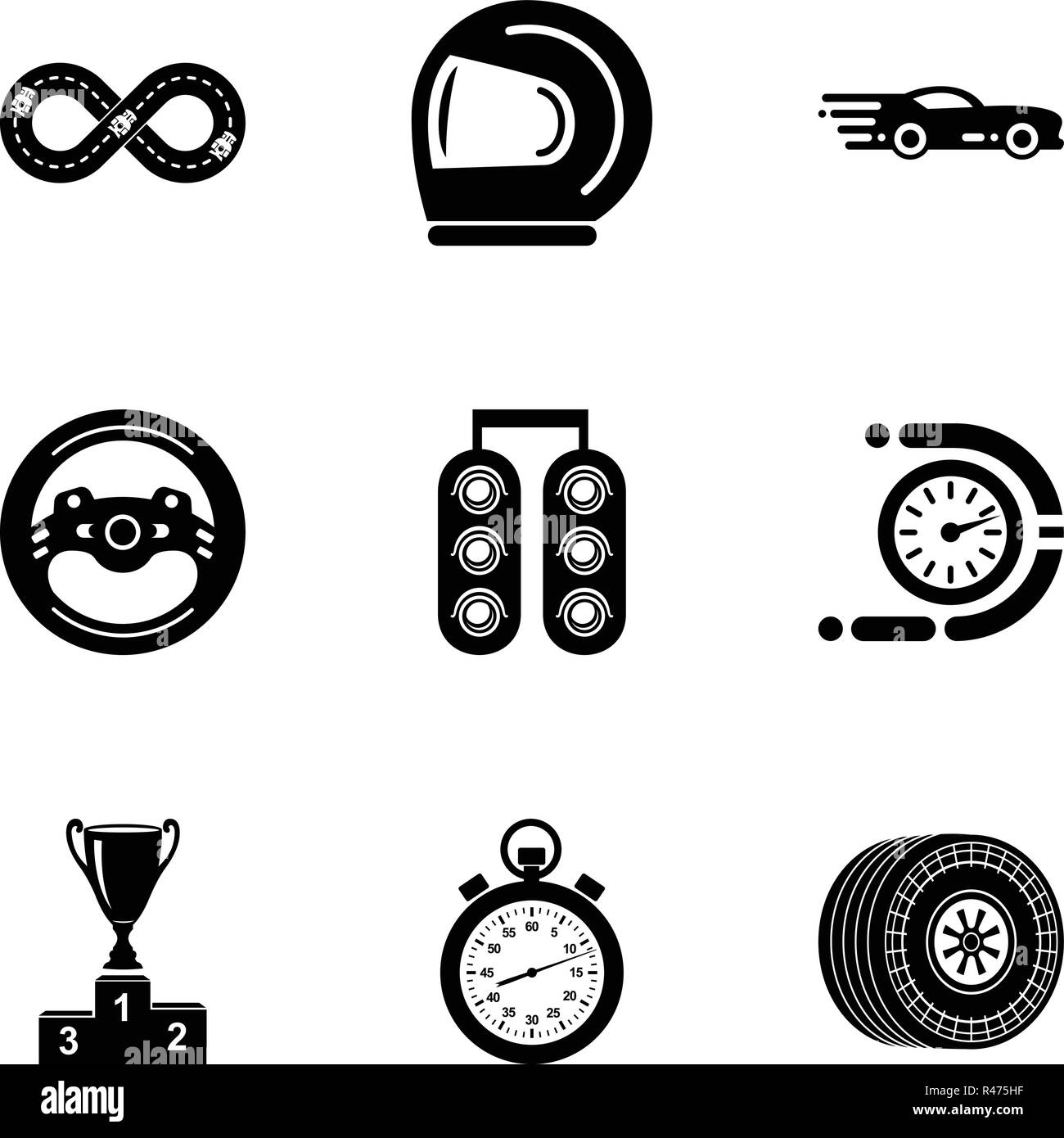 Motorcycle racetrack Stock Vector Images - Alamy