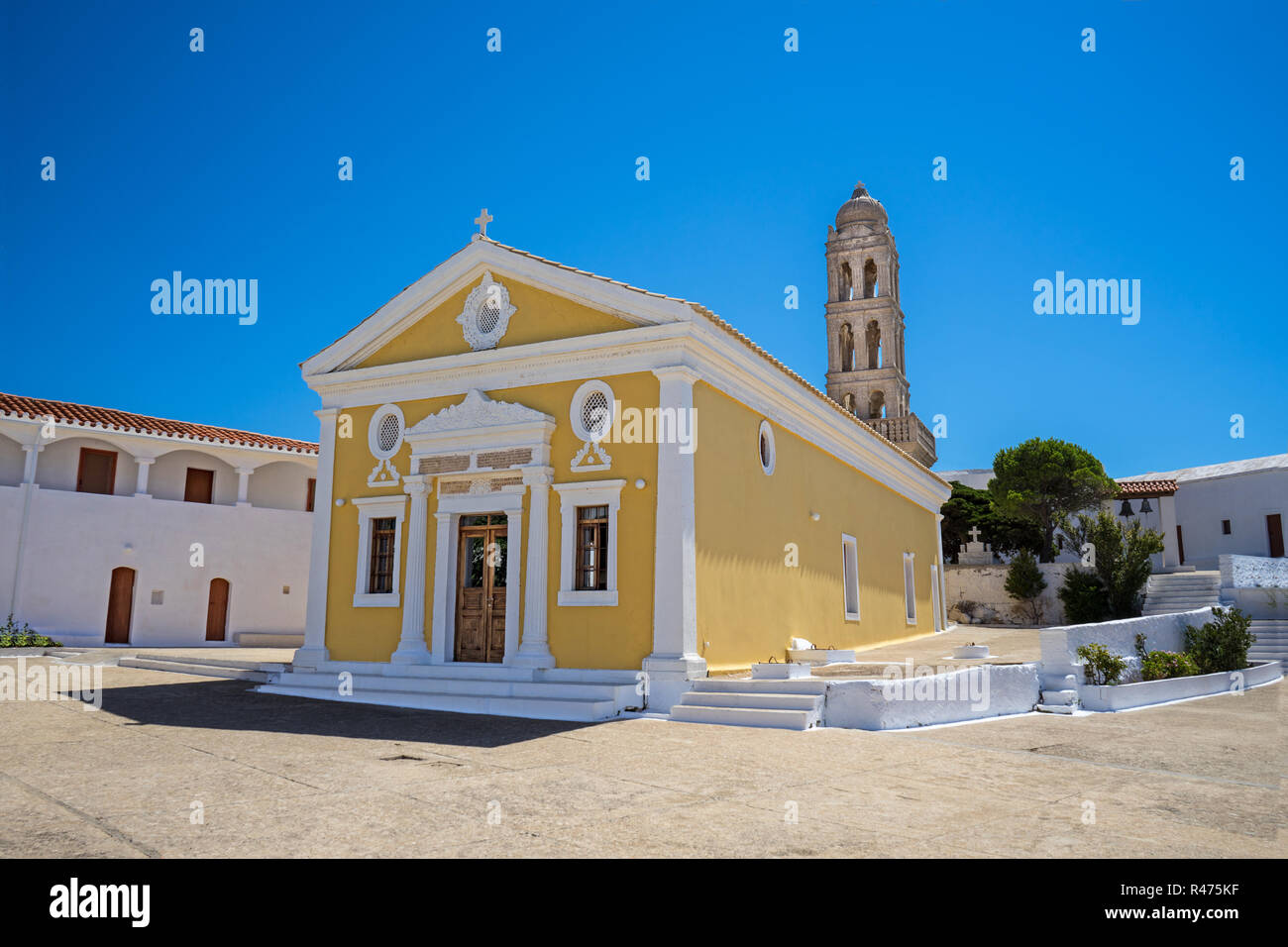 Agia Moni monastery at Kythira island, Greece Stock Photo - Alamy