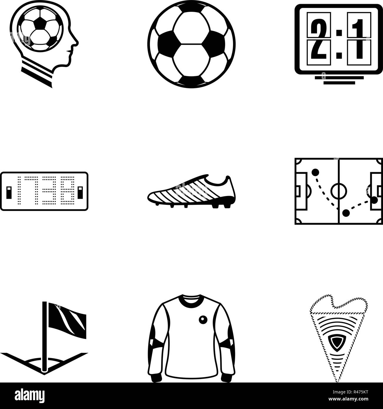 Soccer icons set, simple style Stock Vector Image & Art - Alamy