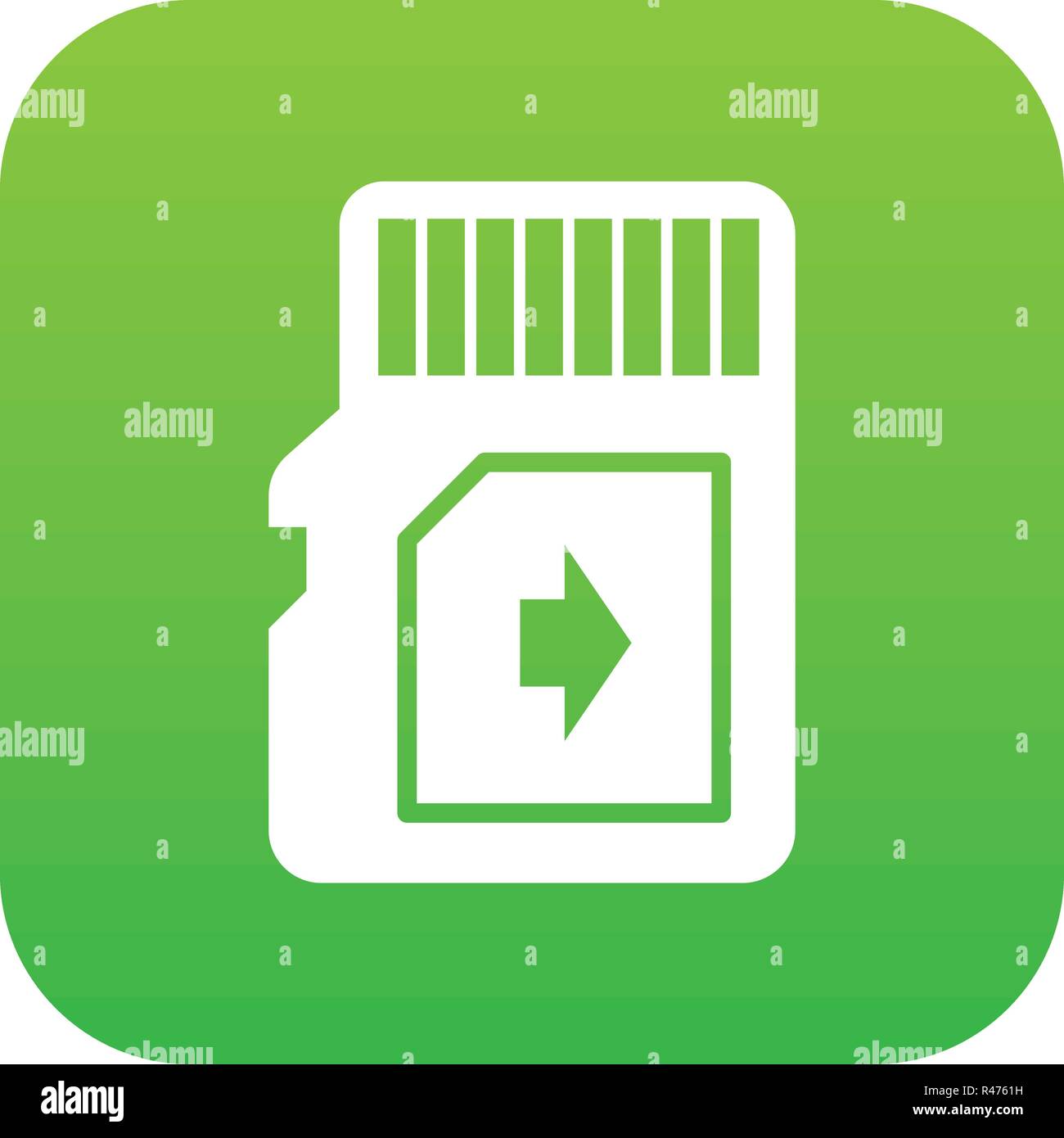 Flash drive icon green vector Stock Vector Image & Art - Alamy