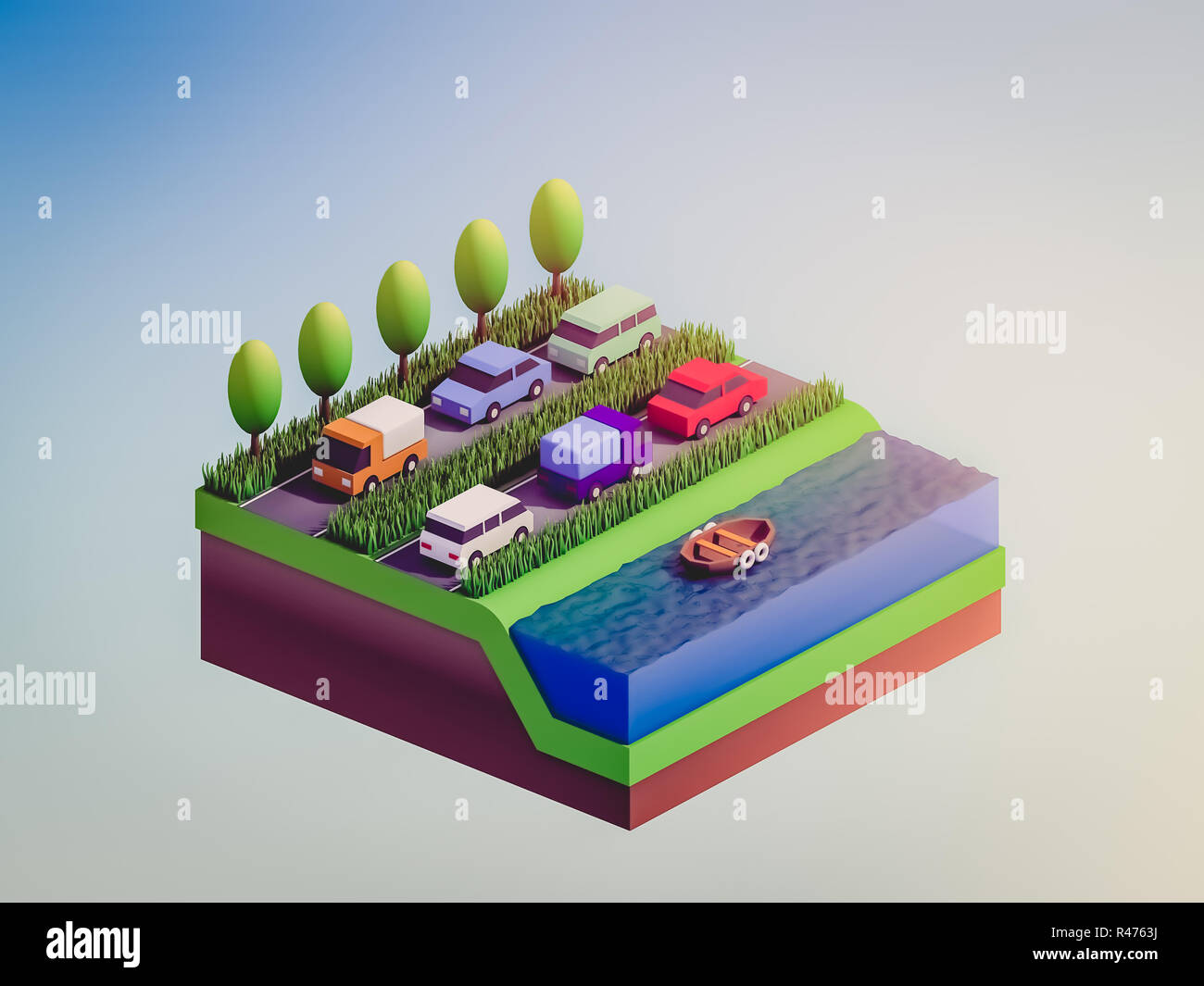Isometric eco transport design hi-res stock photography and images - Alamy