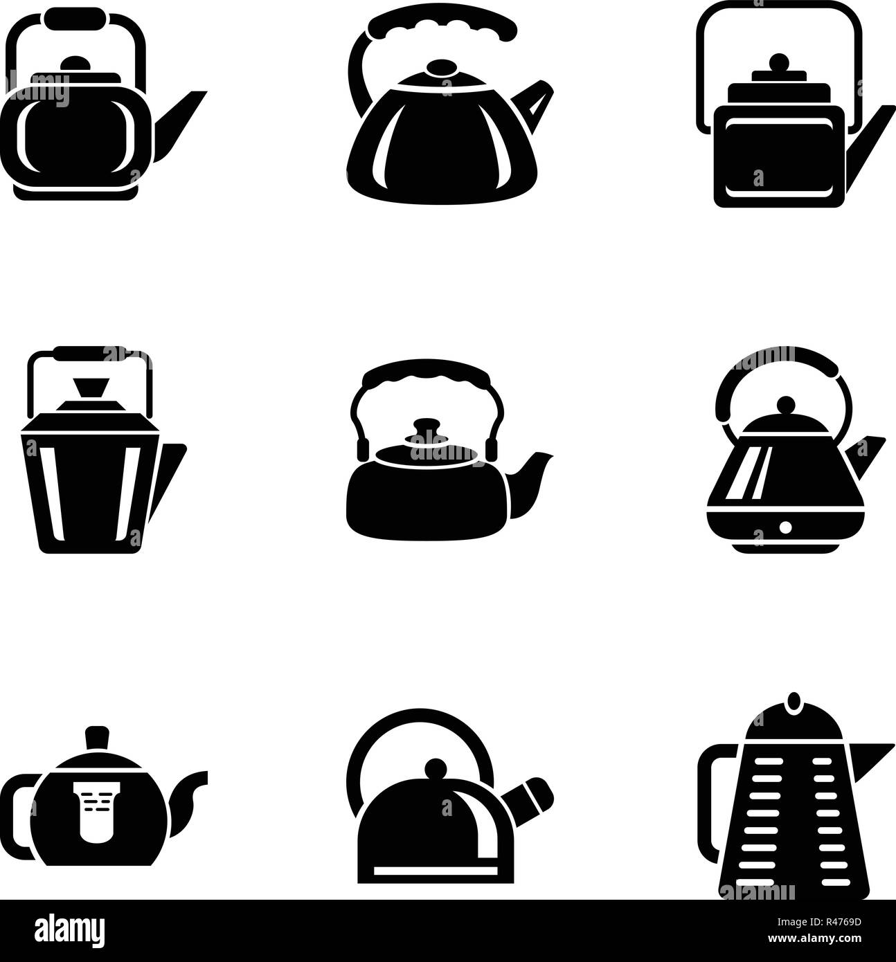 Kitchen cast iron stove Stock Vector Images - Alamy