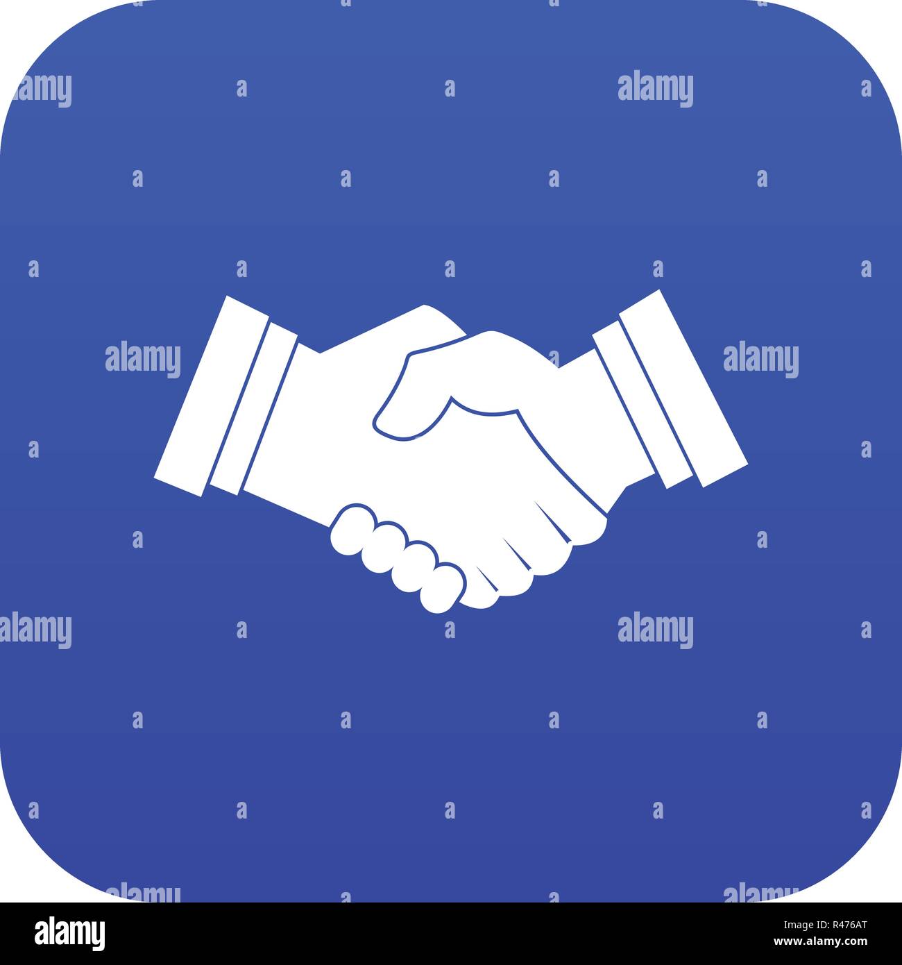 Business handshake icon digital blue Stock Vector Image & Art - Alamy