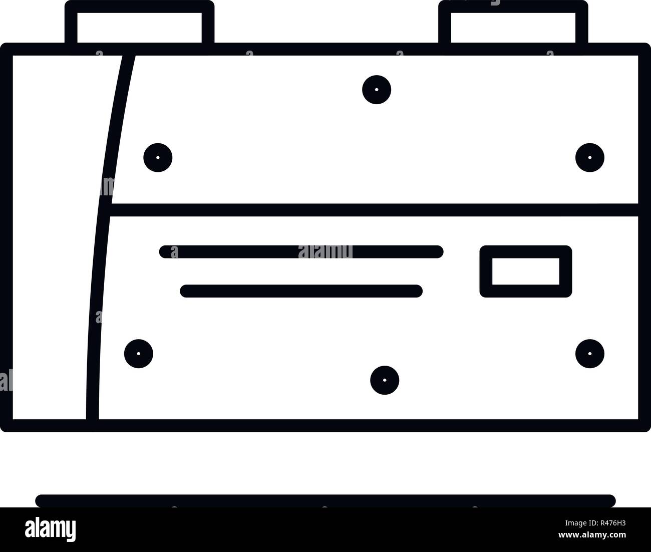 Welder machine equipment icon, outline style Stock Vector Image & Art ...