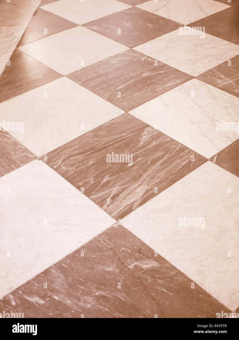 Retro looking Checkered floor Stock Photo - Alamy