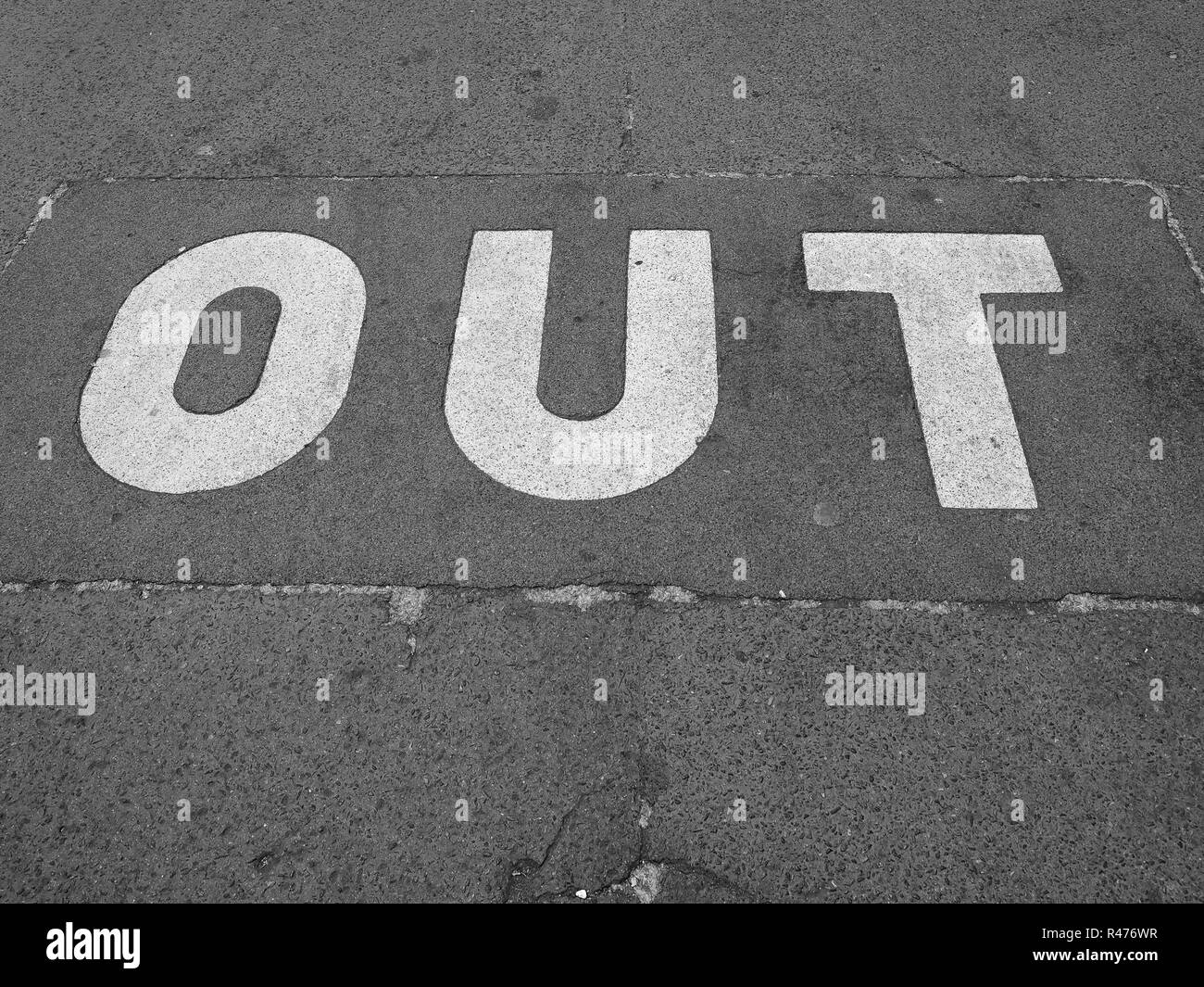 Signage tarmac Black and White Stock Photos & Images - Alamy