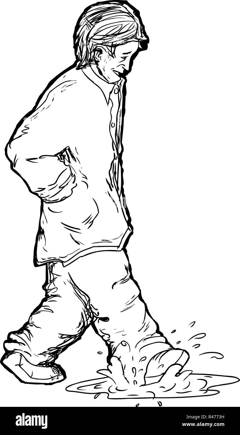 Photo of puddle Black and White Stock Photos & Images - Alamy