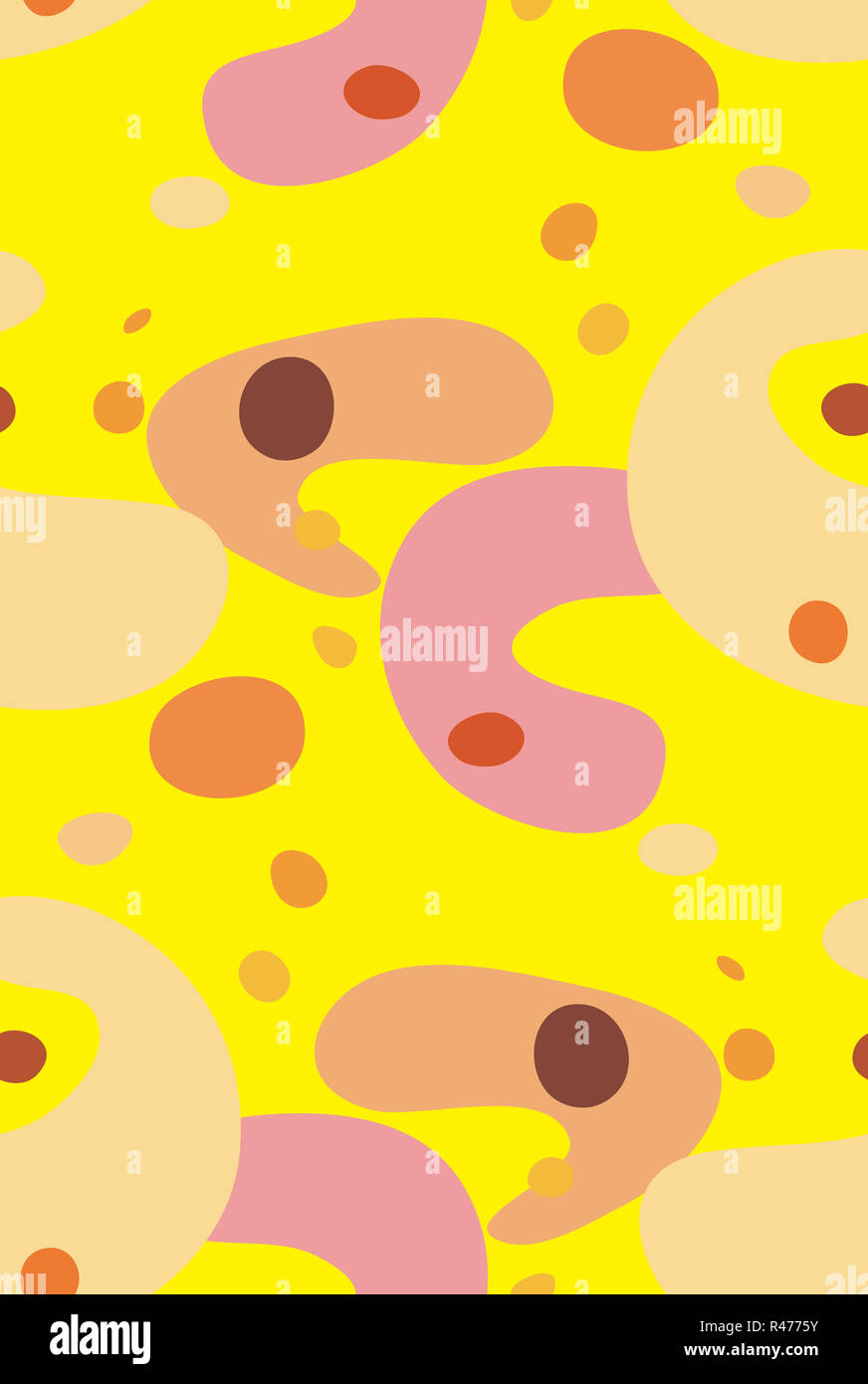 Seamless Pattern of Oblong Shapes Stock Photo - Alamy