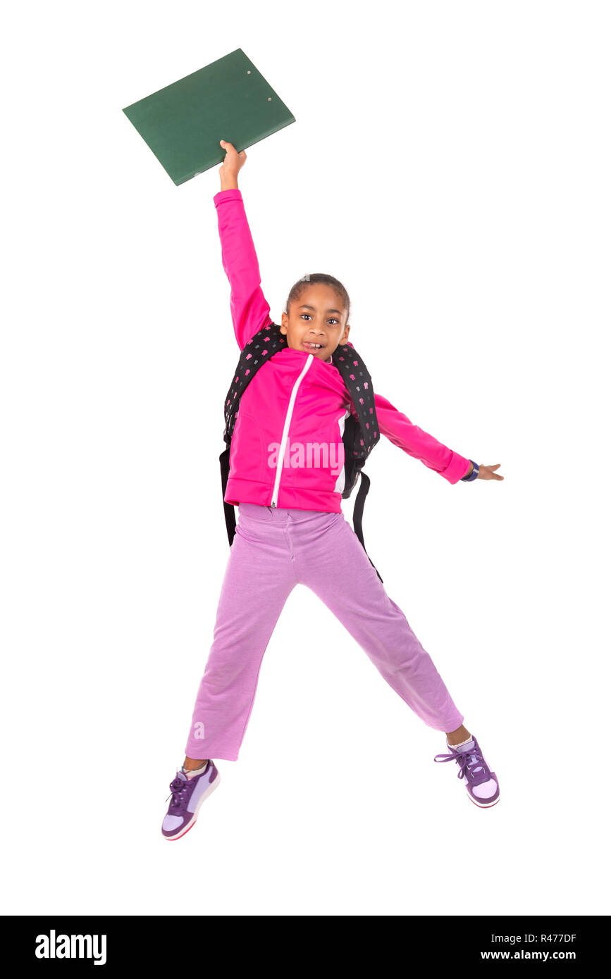 Happy laughing kids student girls Cut Out Stock Images & Pictures - Alamy