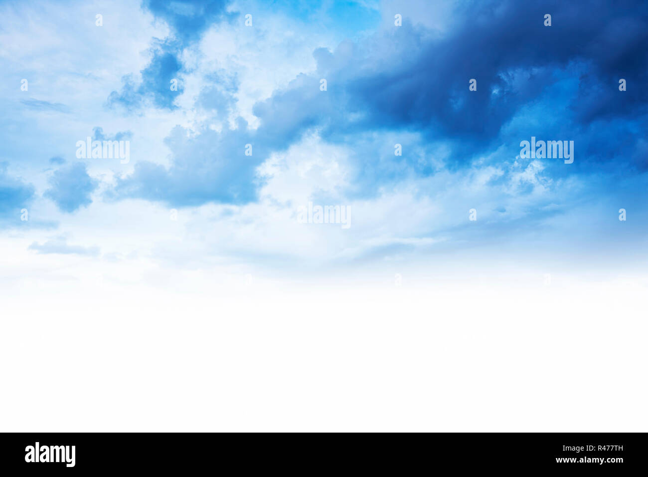 Blue sky background border Stock Photo - Alamy