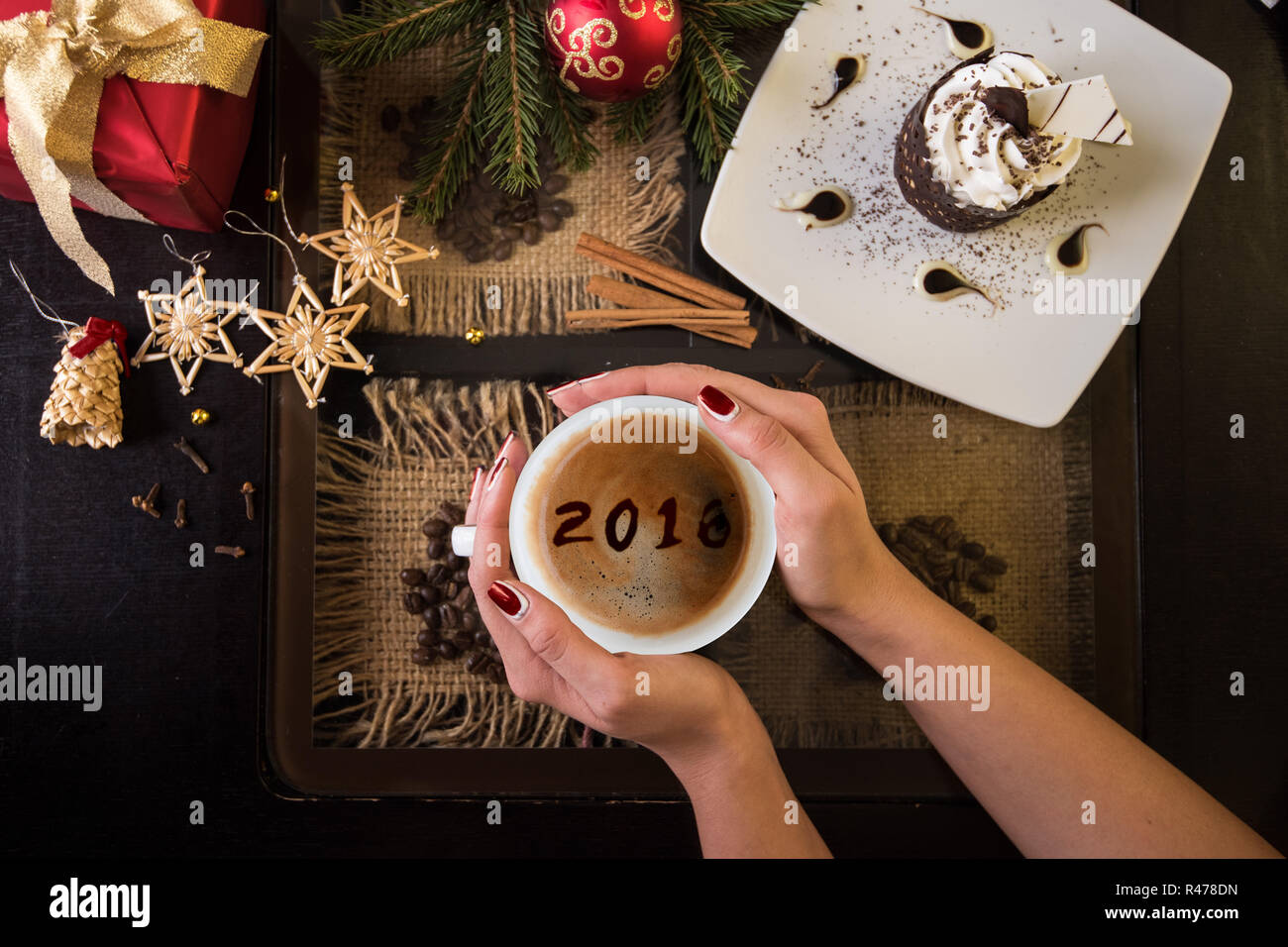 new year coffee Stock Photo - Alamy
