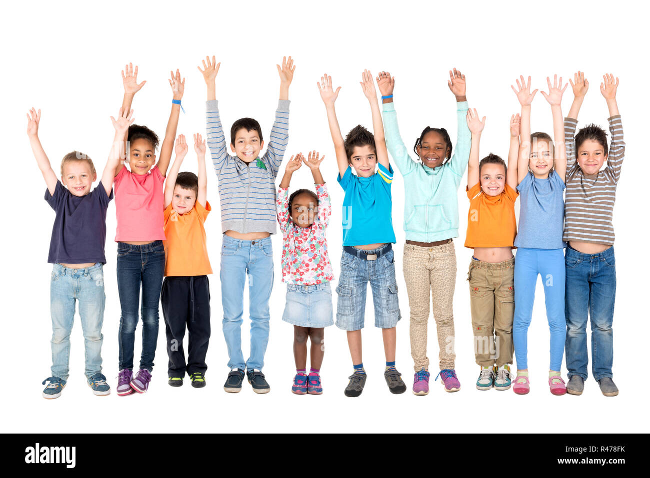 Group of children Stock Photo - Alamy