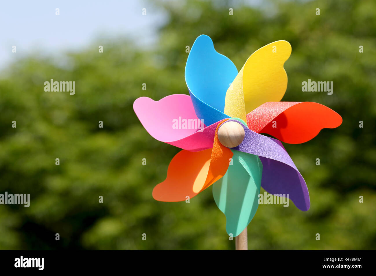 Colorful toy pinwheel Stock Photo - Alamy