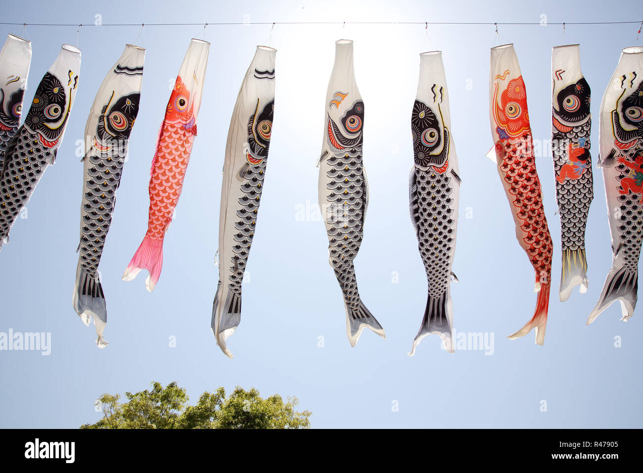 Japanese koinobori fish design hi-res stock photography and images - Alamy