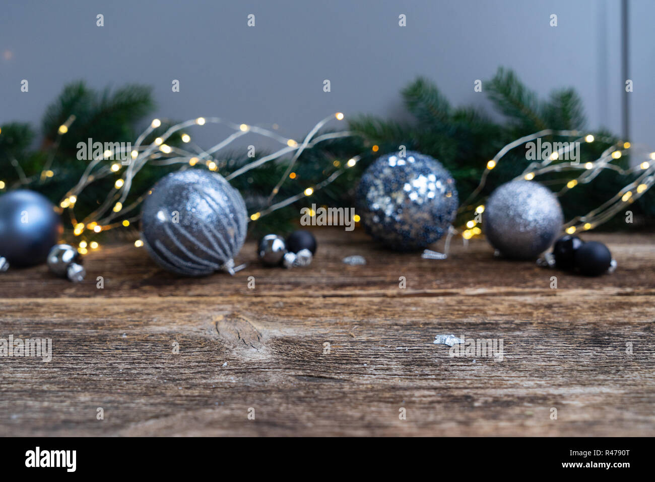Elegant gray christmas Stock Photo - Alamy