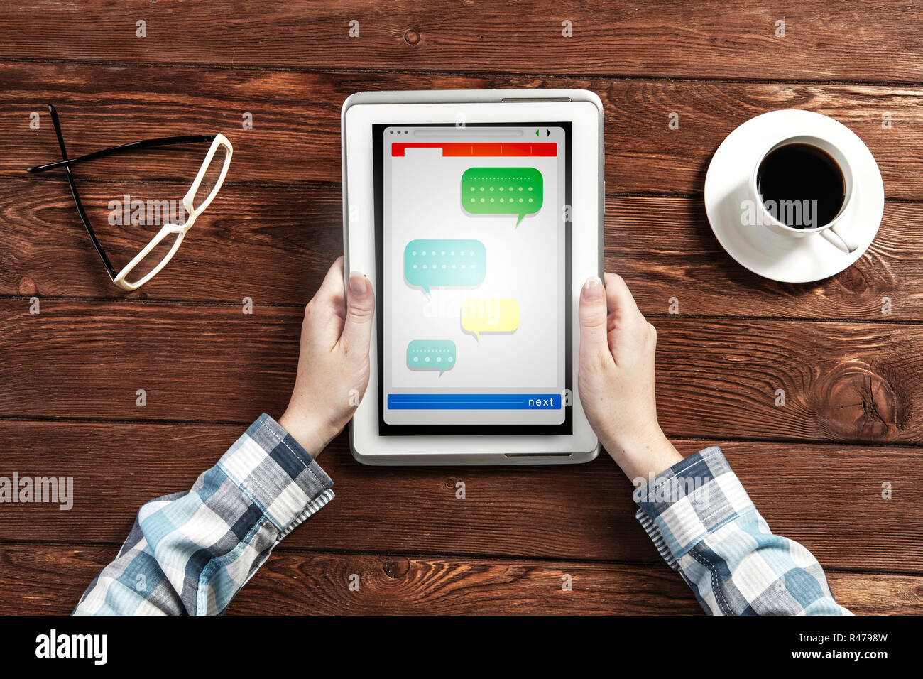 Media technologies in use Stock Photo - Alamy