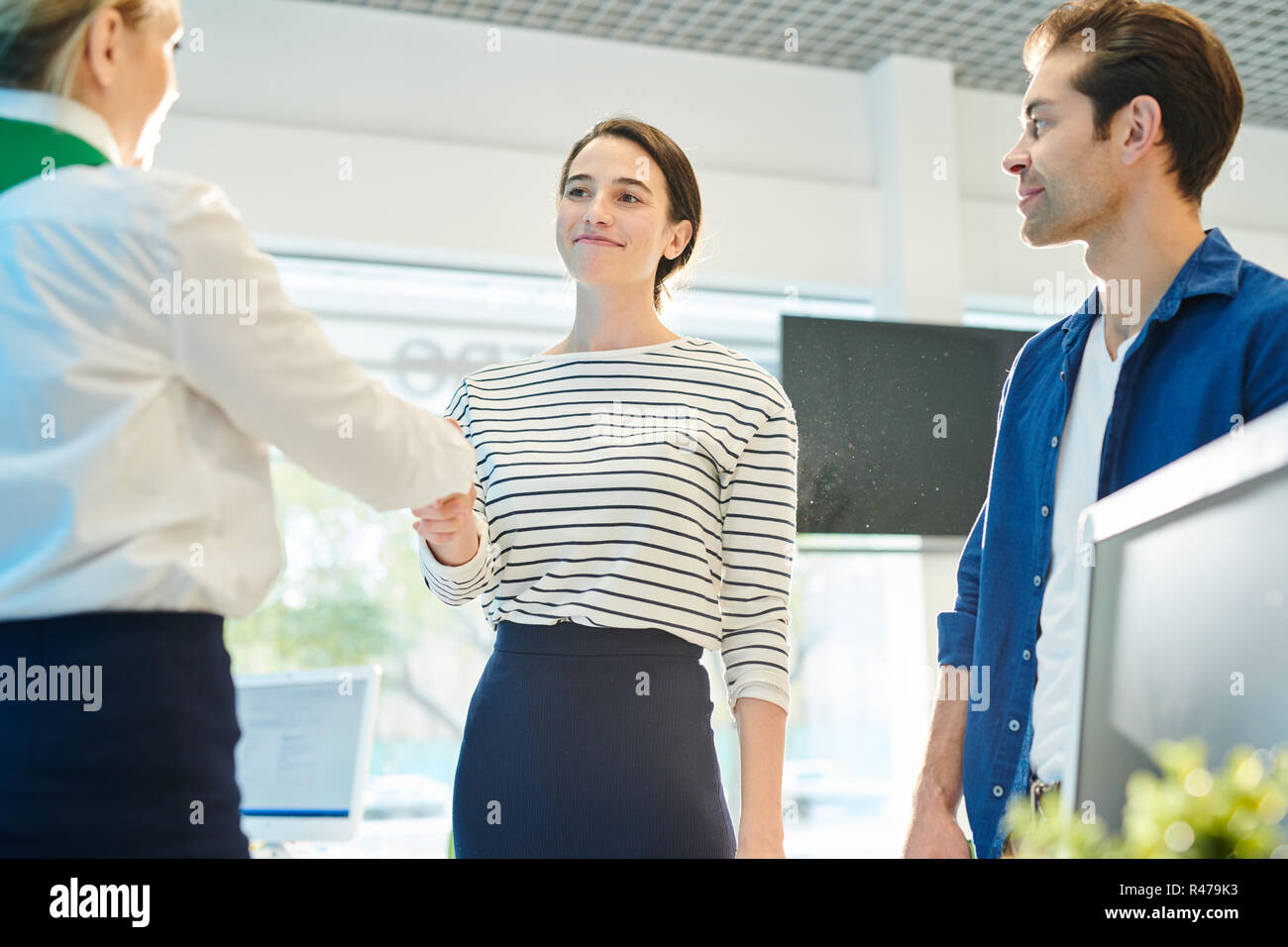 Meeting with personal manager Stock Photo - Alamy