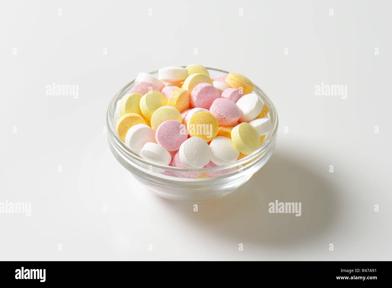 Fruit flavor pressed sugar candy Stock Photo - Alamy