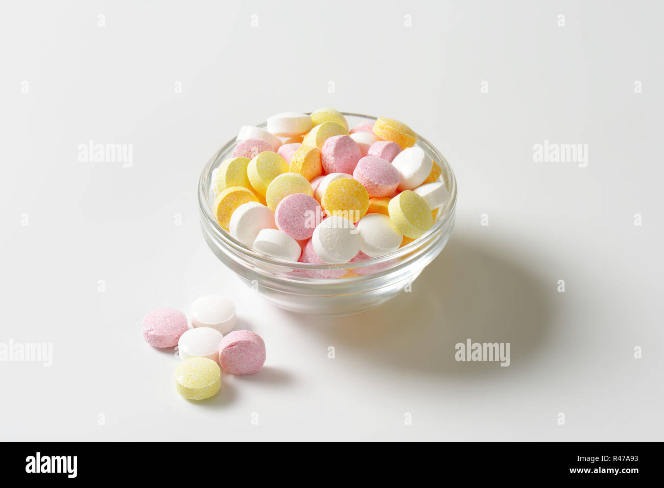 Fruit flavor pressed sugar candy Stock Photo - Alamy