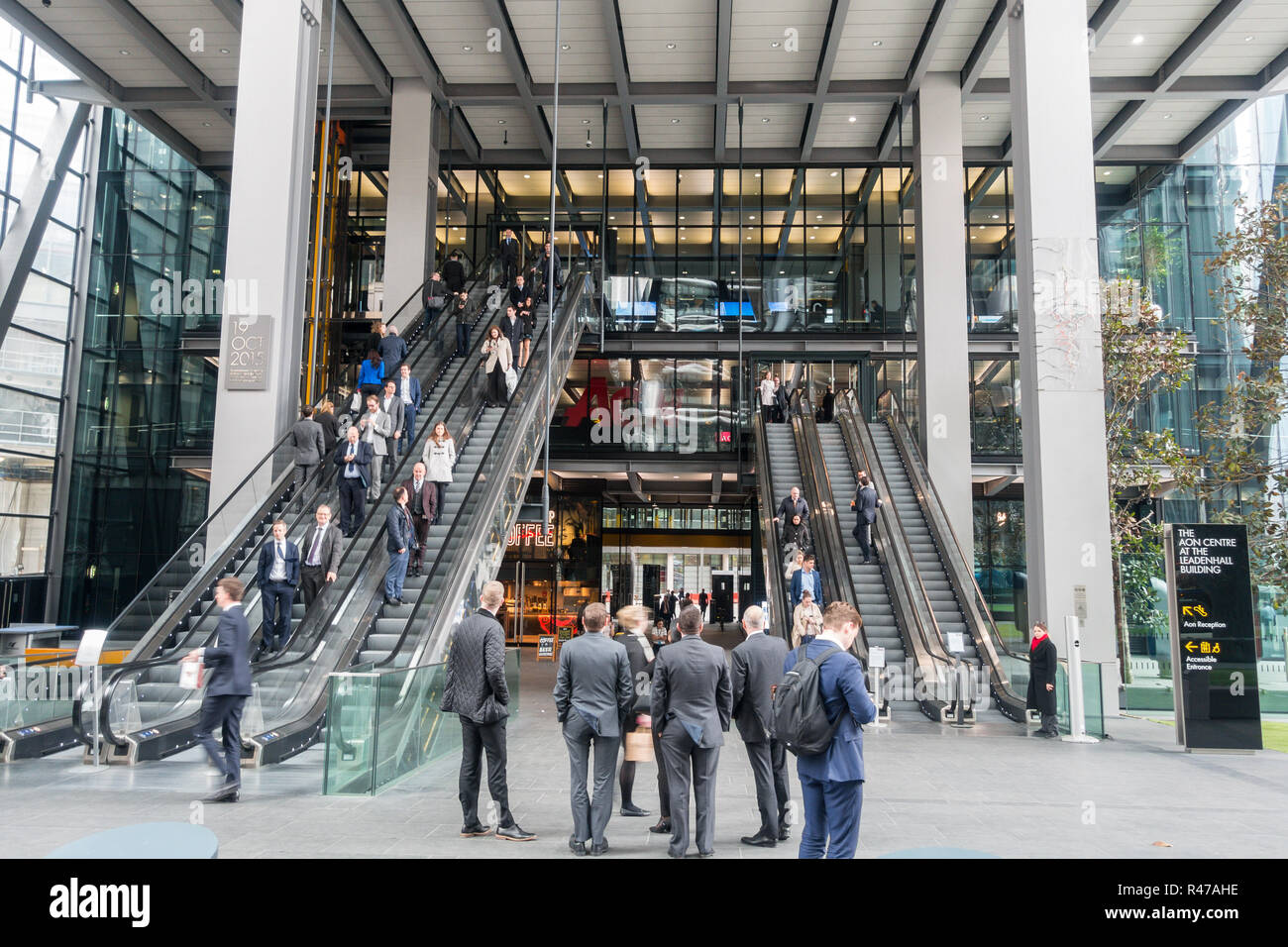 Bowellism architecture, business people, crowd, escalators, iconic ...