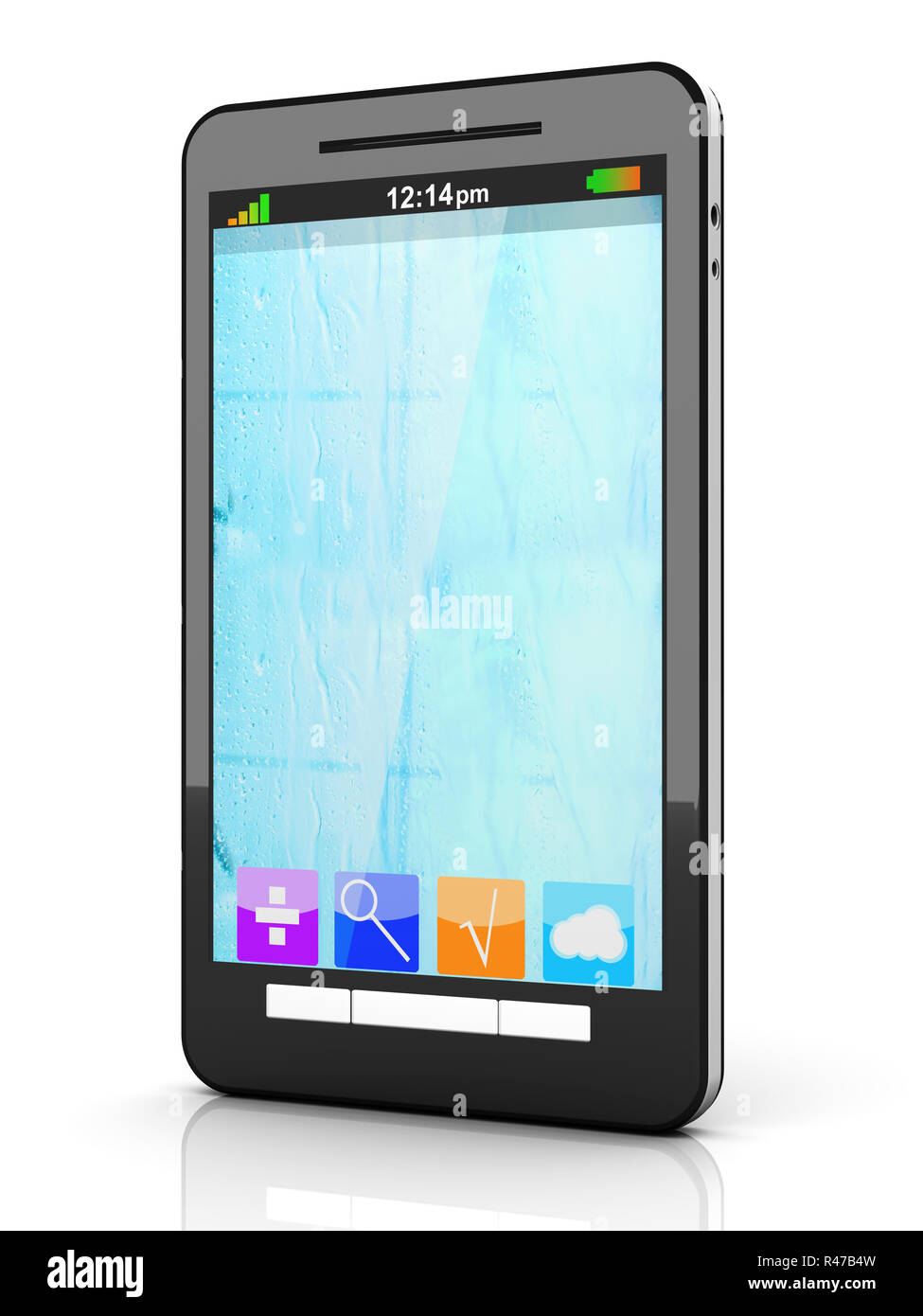 Smart phone tablet transparent screen Cut Out Stock Images & Pictures ...