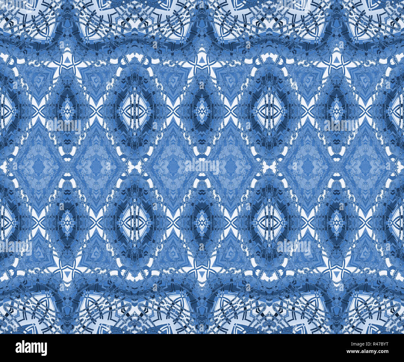 Abstract geometric background, seamless diamond pattern, with blue ...