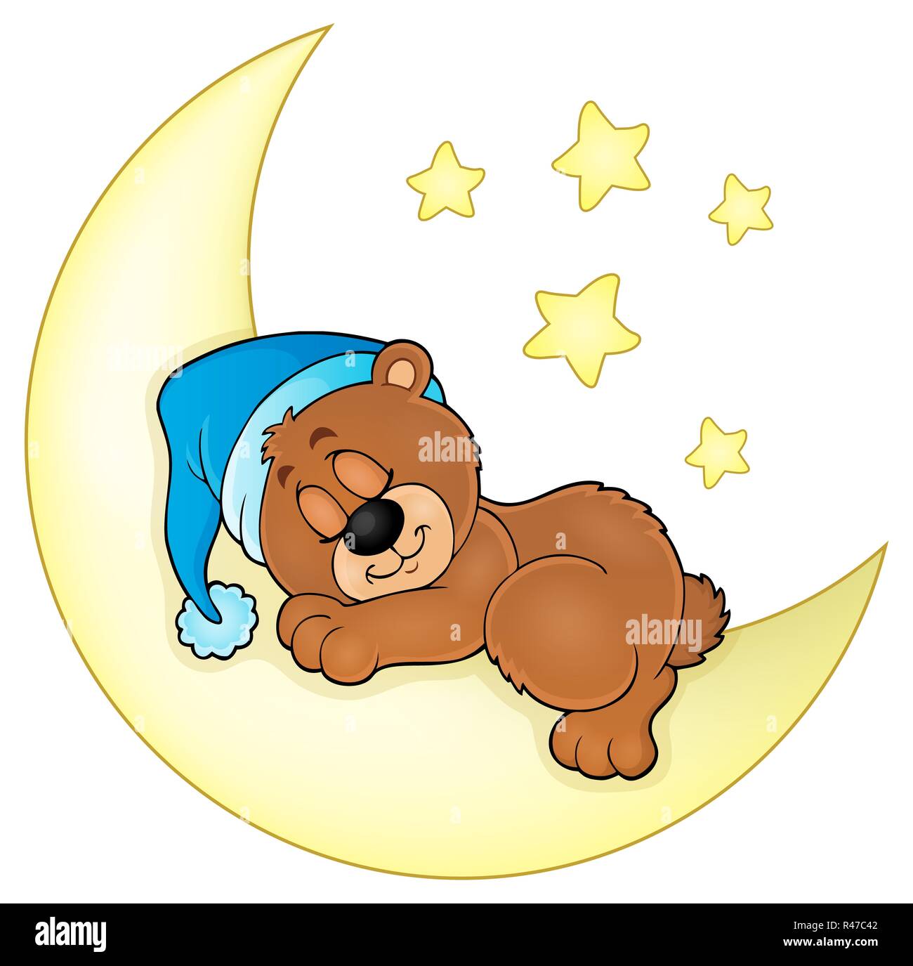 Sleeping bear theme image 4 Stock Photo - Alamy