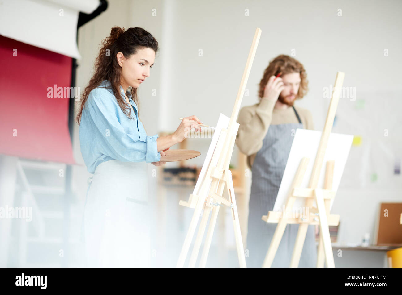 Master painter workshop painting hi-res stock photography and images ...