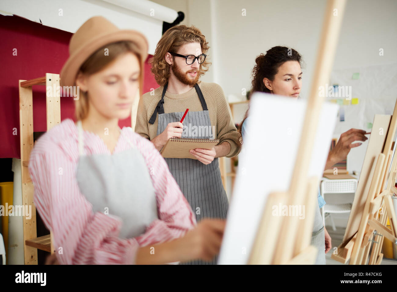Notes about painting Stock Photo - Alamy